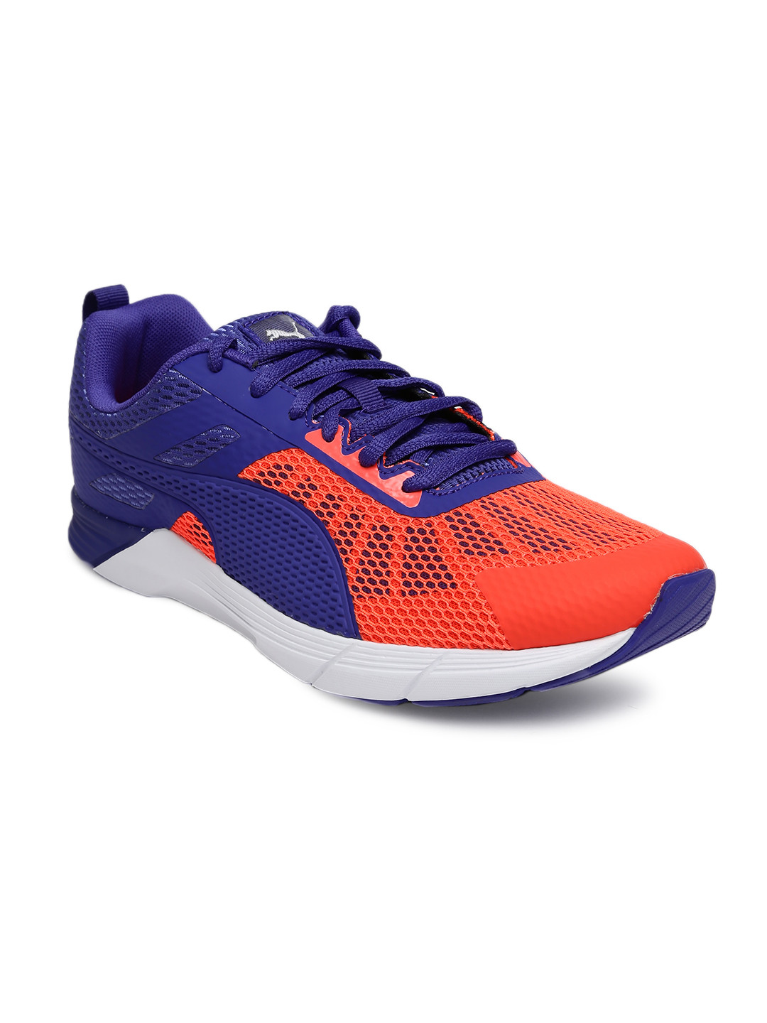 Buy PUMA Women Purple & Neon Orange Propel Running Shoes - Sports Shoes ...