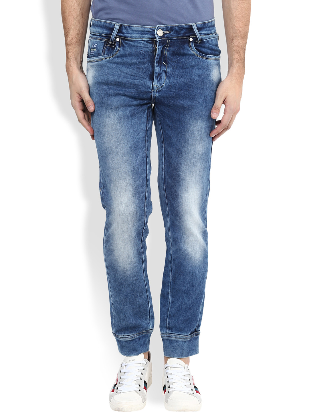Buy Mufti Blue Stretchable Jeans - Jeans for Men 1435335 | Myntra