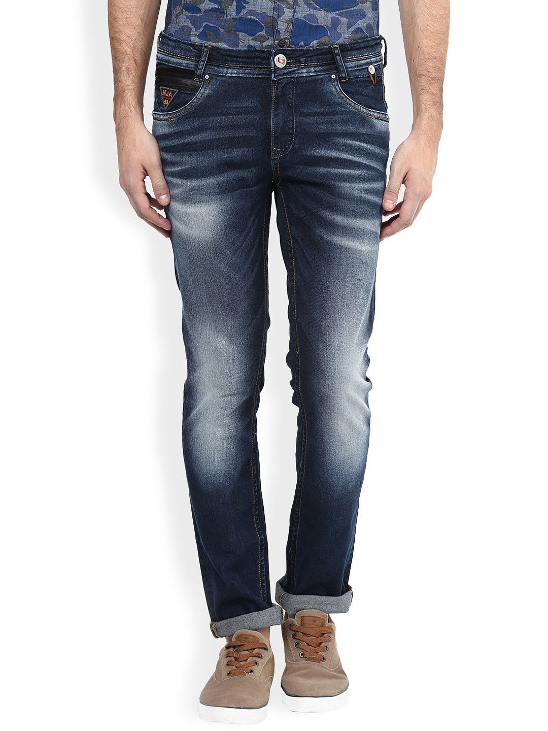 Buy Mufti Blue Super Slim Fit Stretchable Jeans - Jeans for Men 1435347 ...