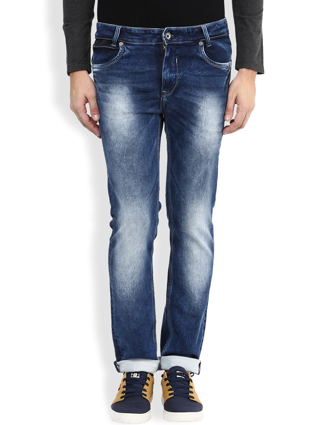 Buy Mufti Blue Narrow Fit Stretchable Jeans - Jeans for Men 1435359 ...