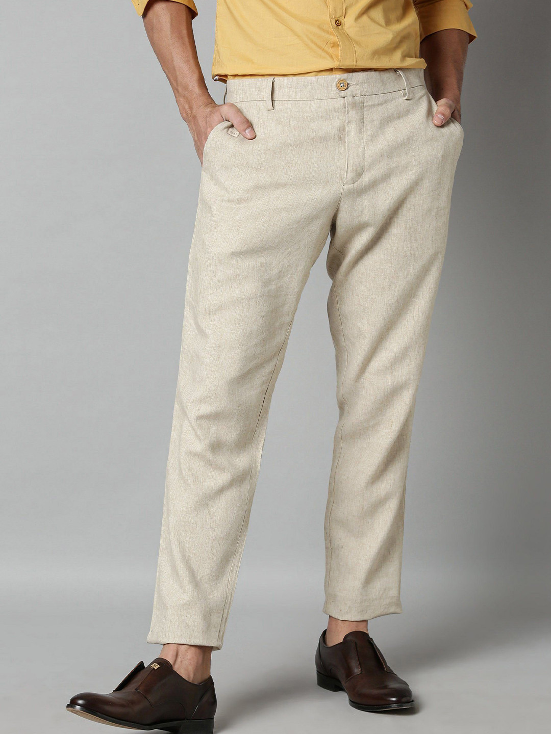 Buy RARE RABBIT Men Lincon 2 Mid Rise Regular Fit Trouser - Trousers ...