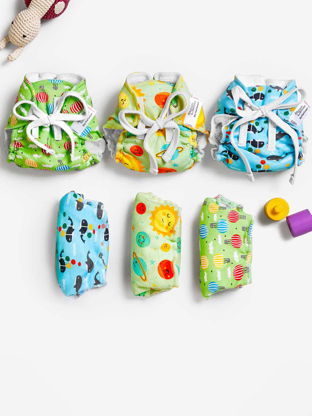 Buy SuperBottoms Infants Organic Cotton Padded DryFeel Baby Langot ...