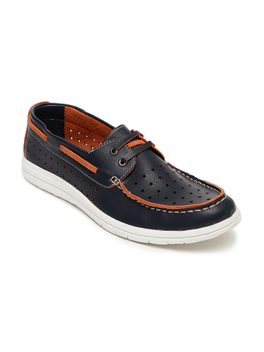 Buy Duke Men Navy Blue Solid Boat Shoes - Casual Shoes for Men 1441555 ...