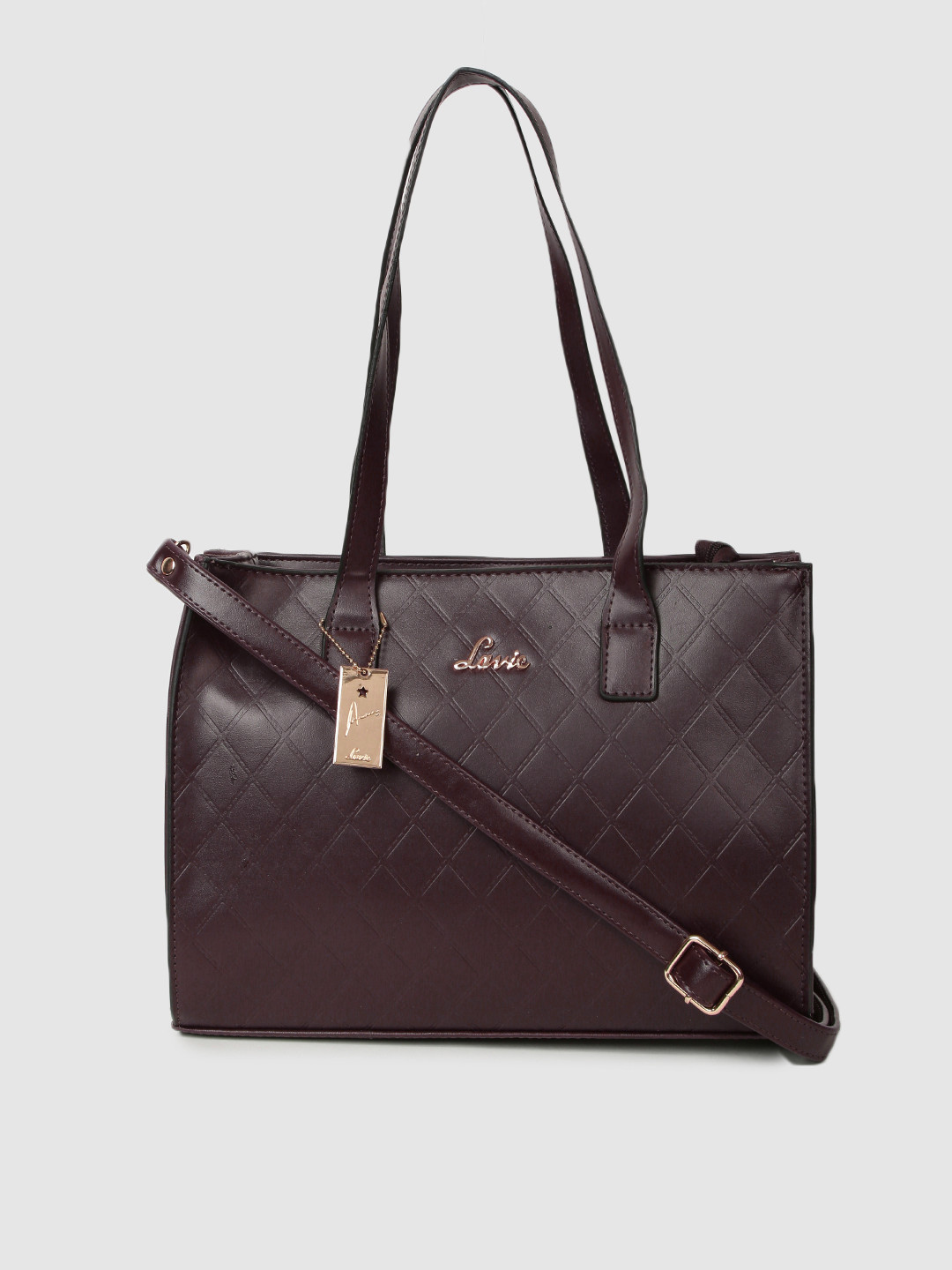Buy Lavie Vex Brown Quilted Shoulder Bag - Handbags for Women 14416346 ...