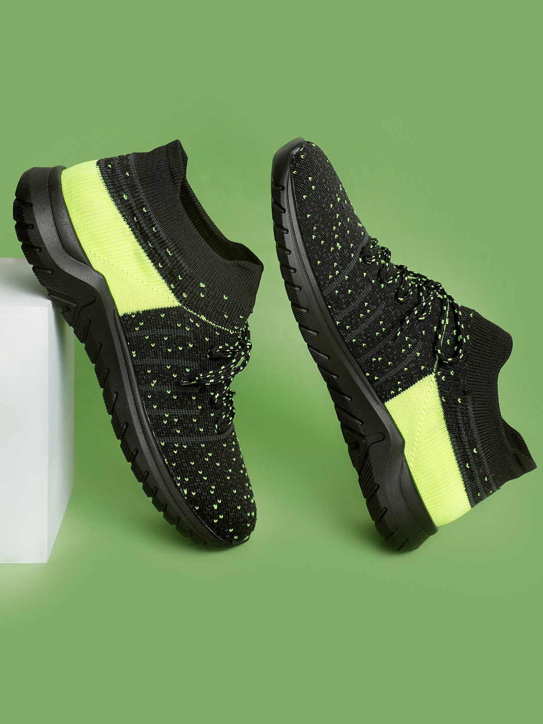 Buy HIGHLANDER Men Slip On Knitted Comfort Sneakers - Casual Shoes for ...