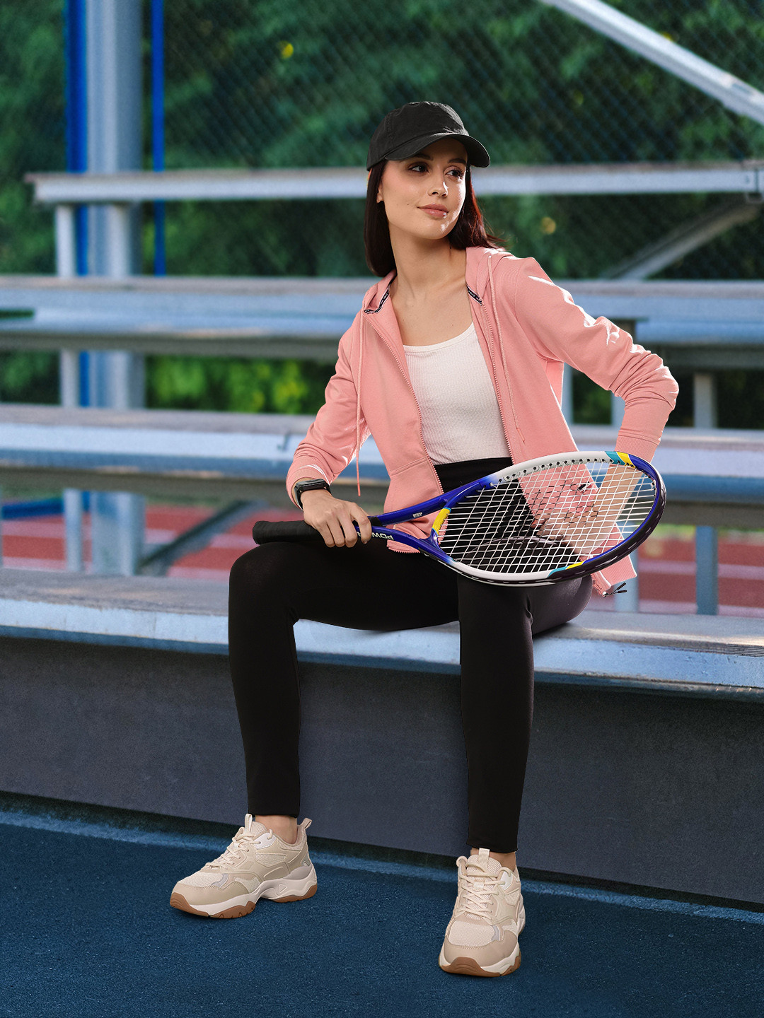 Buy Harvard Women Pink Solid Hooded Sweatshirt - Sweatshirts for Women ...