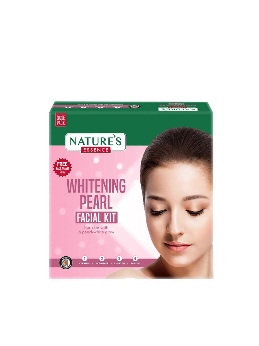 Buy Nature's Essence Whitening Pearl Facial Kit 60gms - Facial Kit for ...