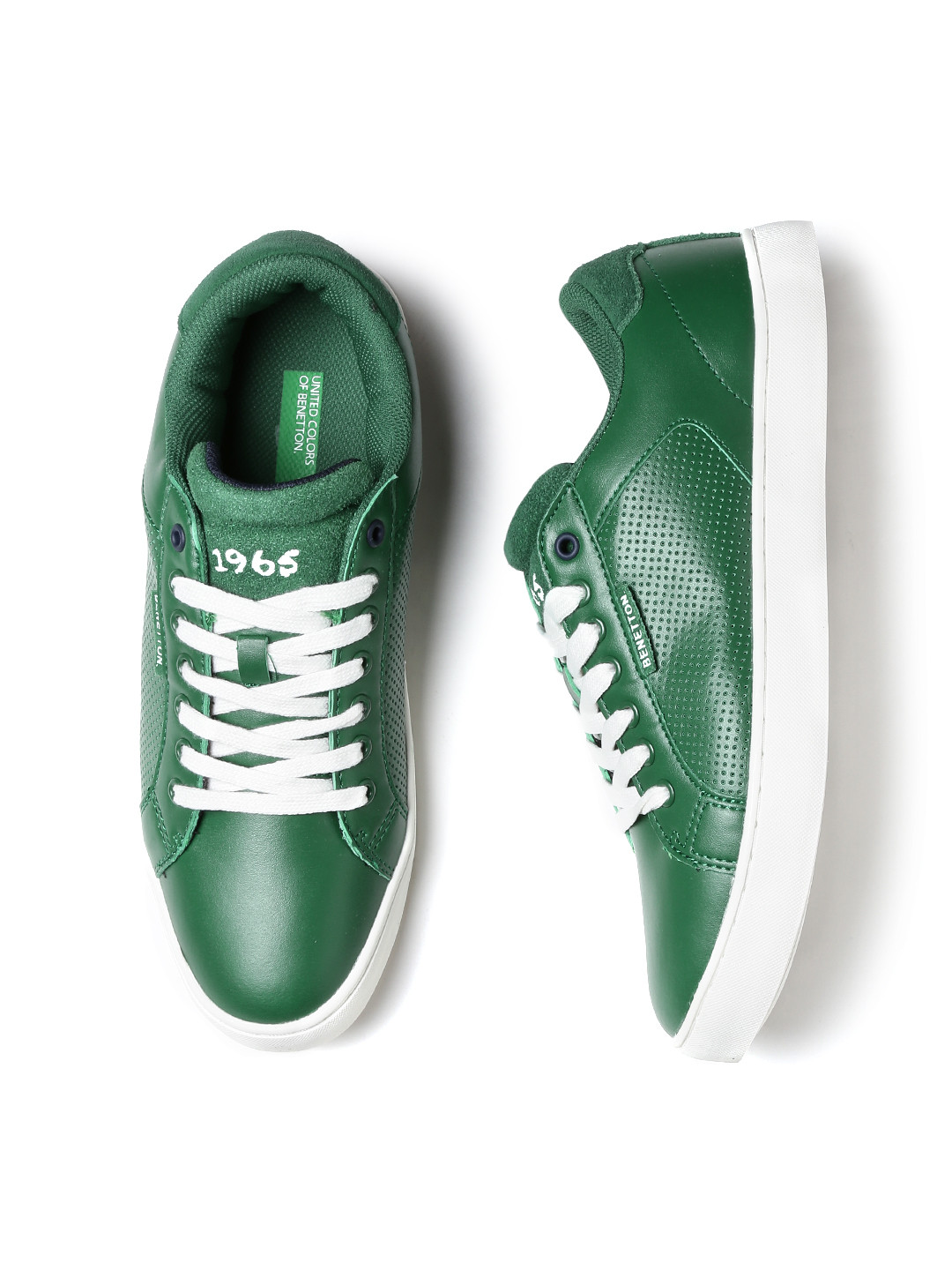 Buy United Colors Of Benetton Men Green Sneakers - Casual Shoes for Men ...