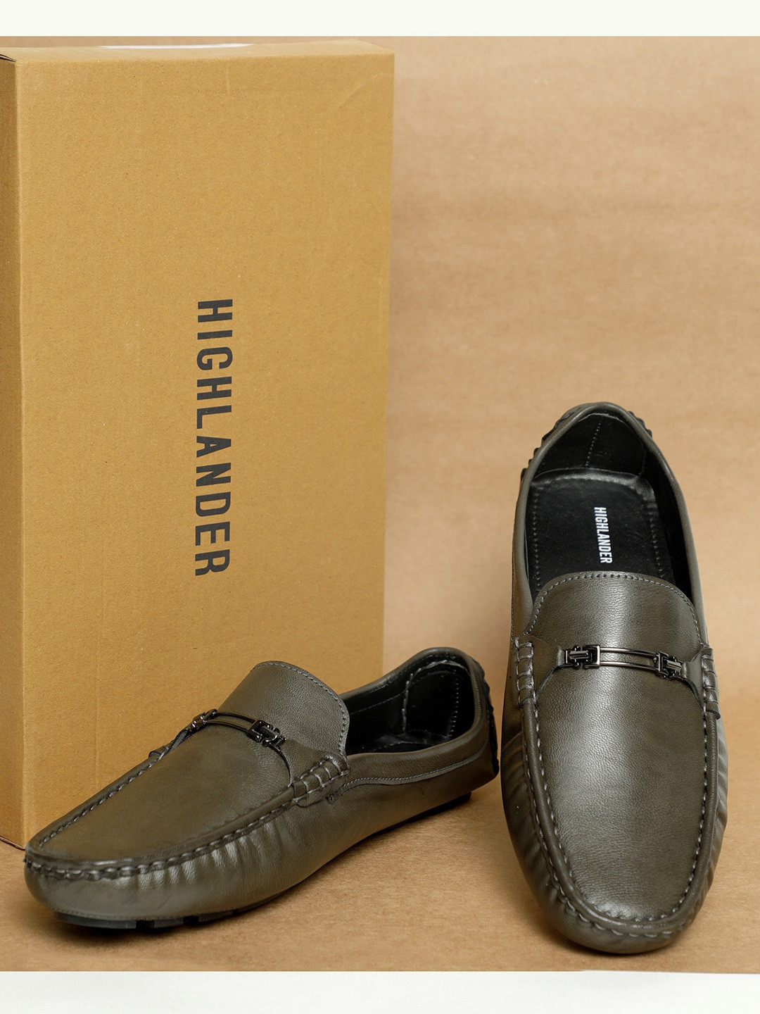 Buy HIGHLANDER Men Solid Horsebit Driving Shoes - Casual Shoes for Men ...