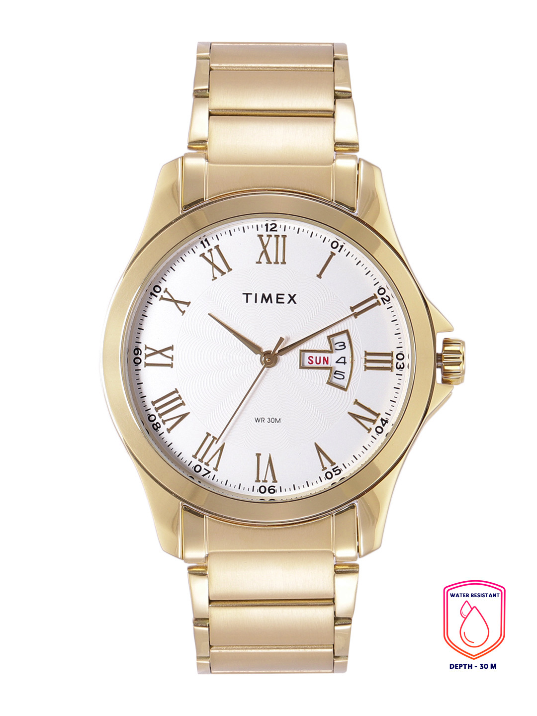 Buy Timex Men Silver Toned Analogue Watch TW000X112 - Watches for Men ...