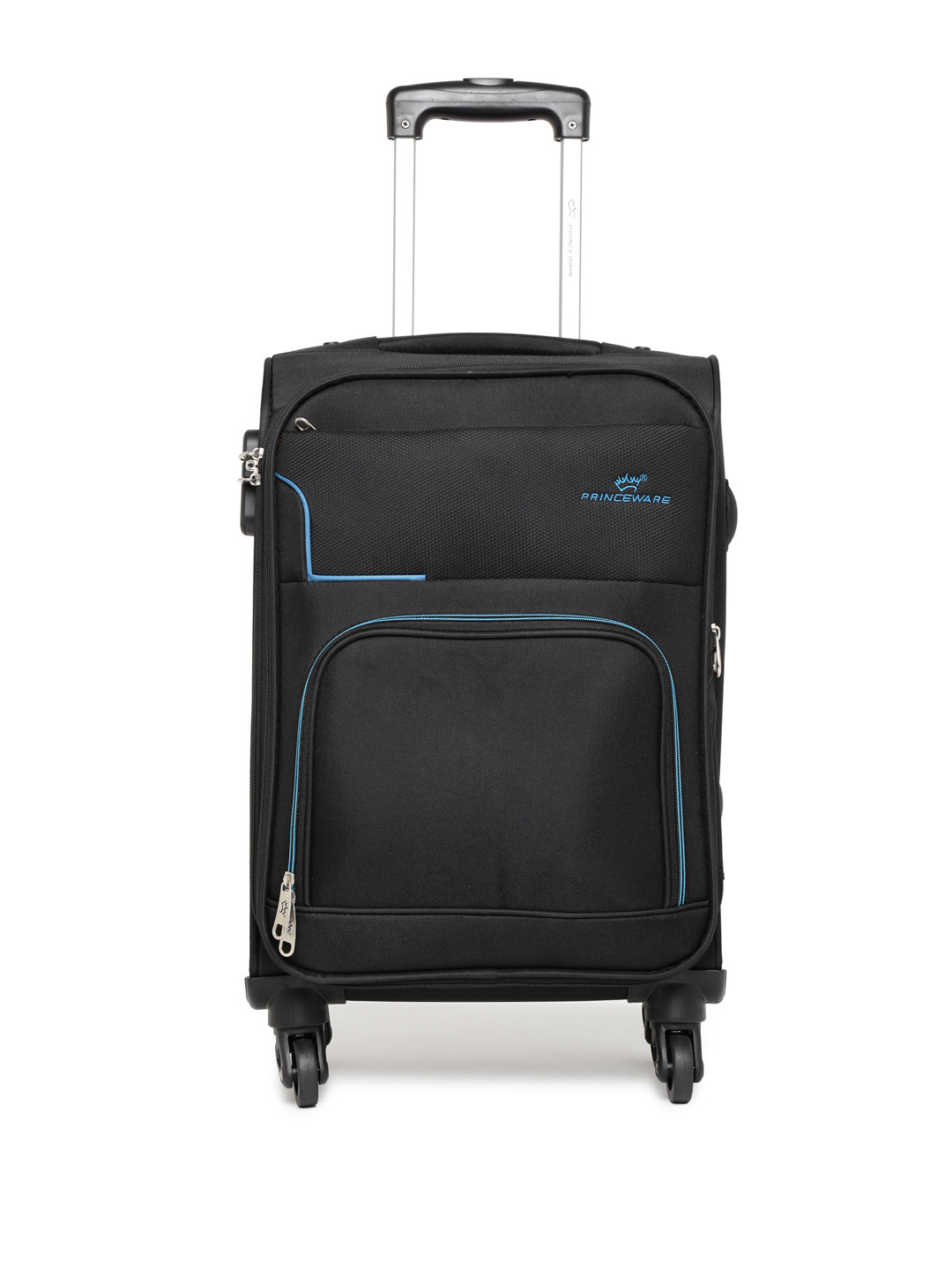 Buy Pronto Unisex Black Princeware Lisbon 4 W Spinner 56 Small Trolley ...