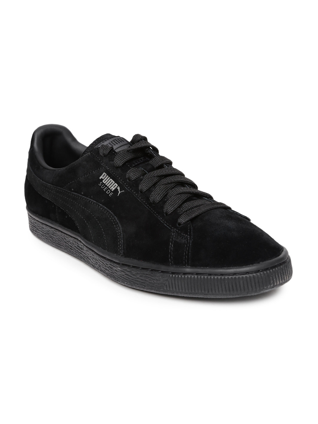 Buy Puma Men Black Suede Classic+ Solid Sneakers - Casual Shoes for Men ...