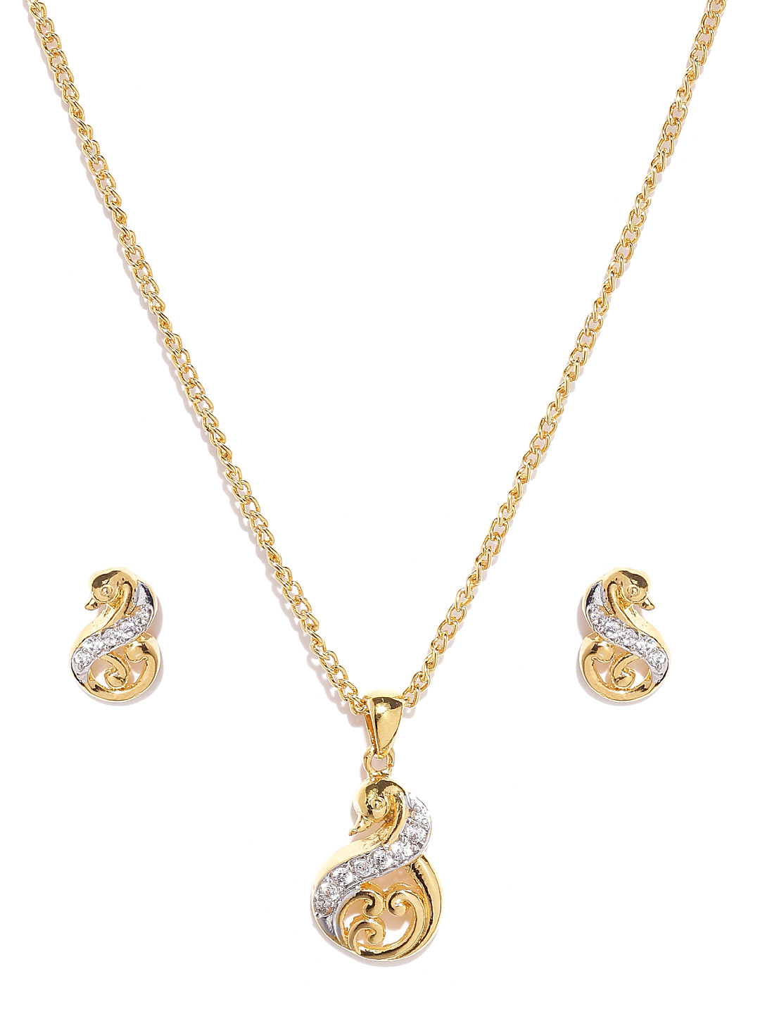 Buy Estelle Gold Toned Stone Studded Jewellery Set - Jewellery Set for ...