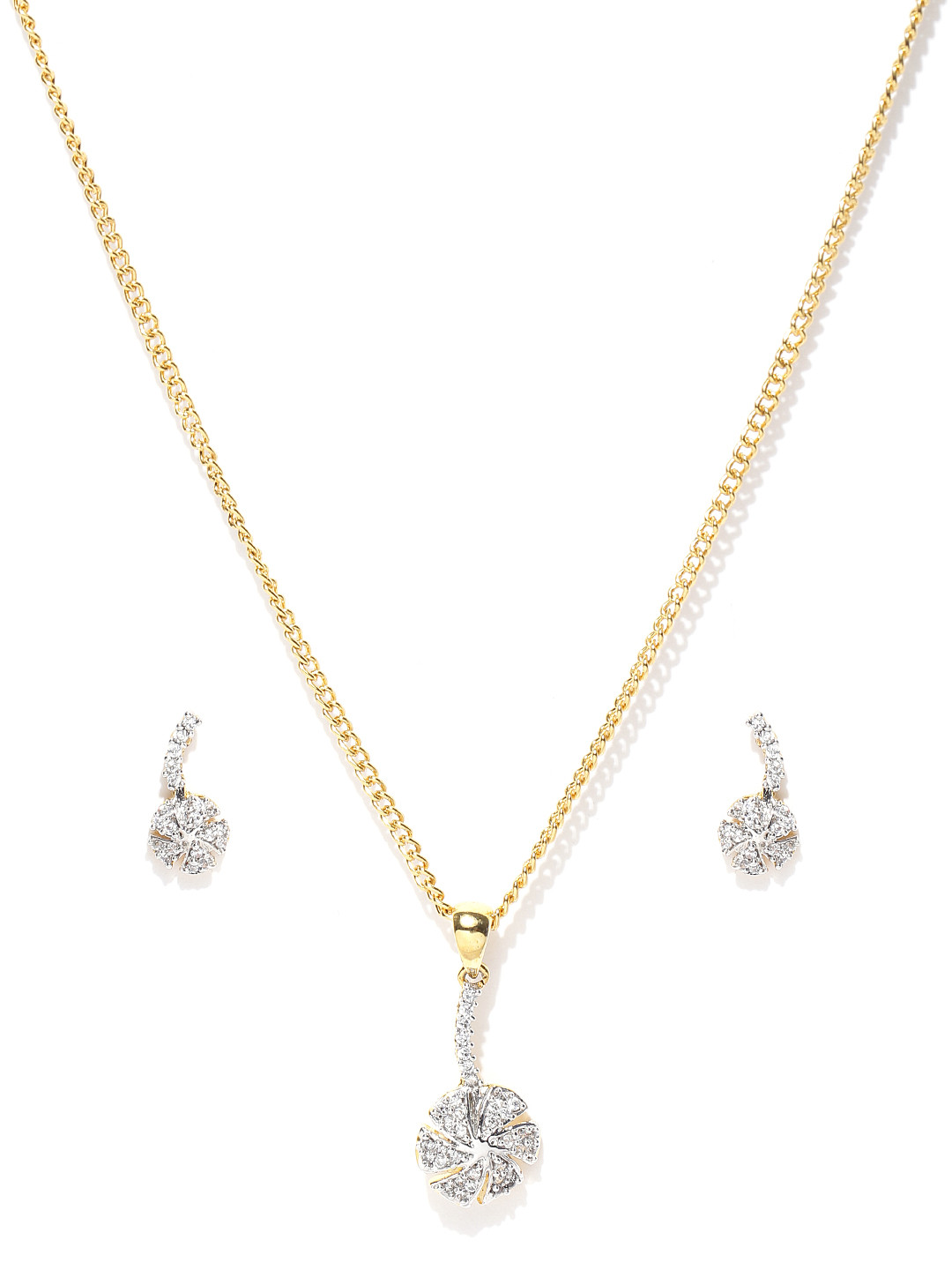 Buy Estelle Gold Toned Stone Studded Jewellery Set - Jewellery Set for ...