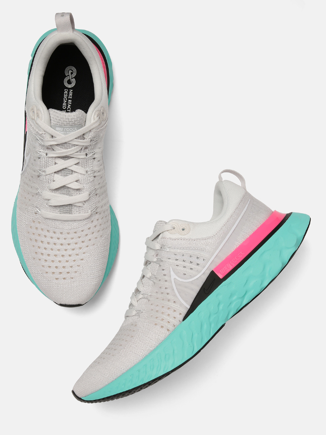 Buy Nike Men Grey REACT INFINITY Running Shoes - Sports Shoes for Men ...