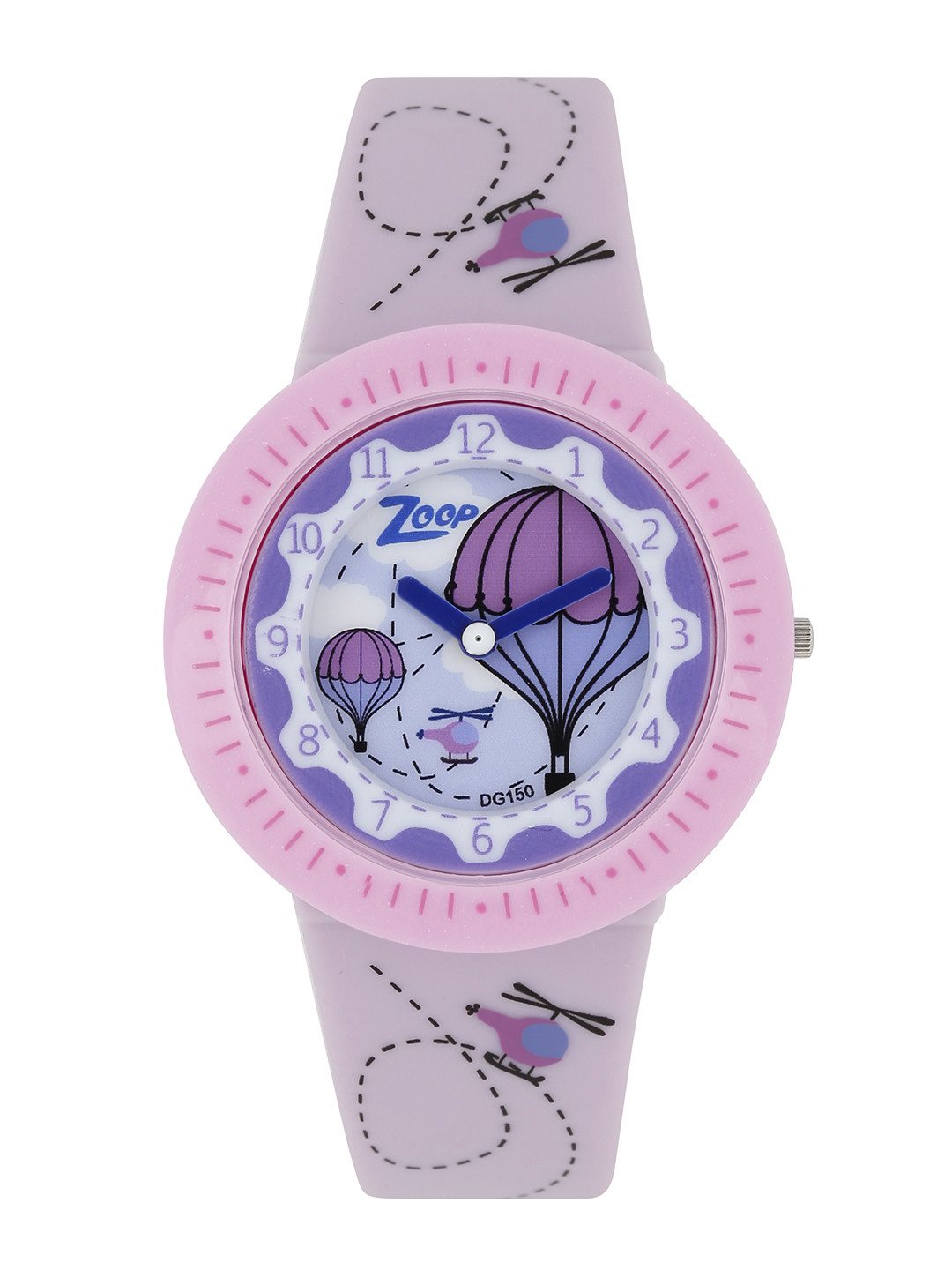 Buy ZOOP From TITAN By Titan Girls Purple Printed Dial Watch 26007PP01 ...