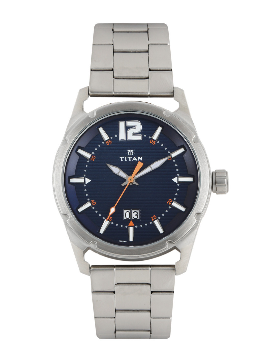 Buy Titan Men Navy Dial Watch 1699SM01 - Watches for Men 1453850 | Myntra