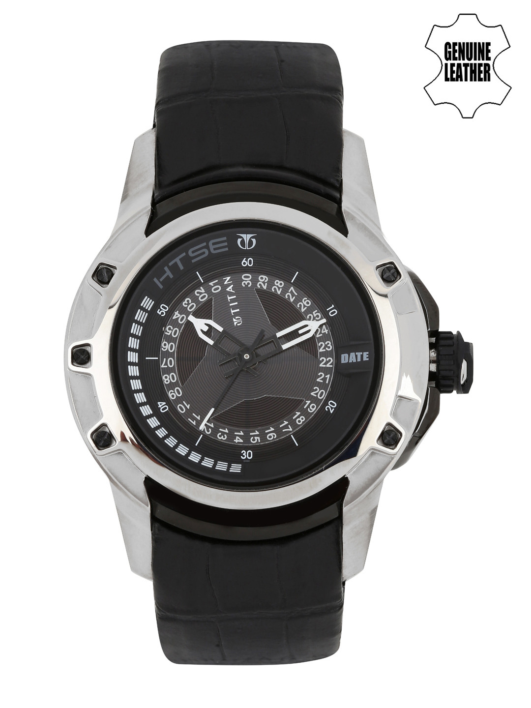 Buy Titan HTSE Men Brown & Black Dial Watch NH1540KL02 - Watches for ...