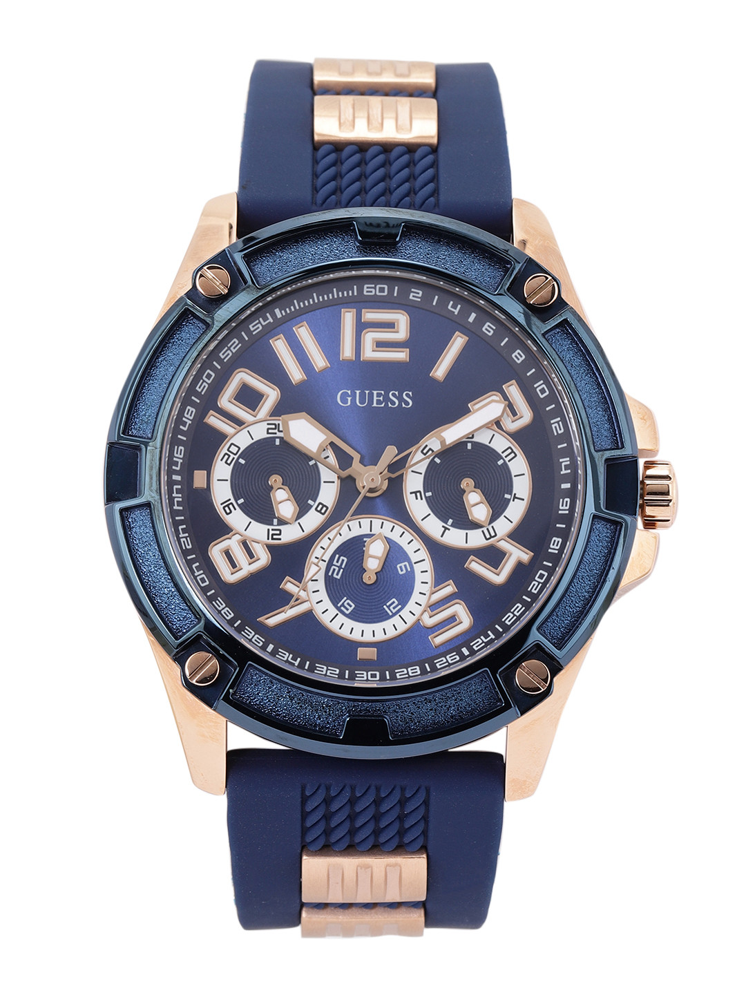 Buy GUESS Men Blue Dial & Straps Analogue Watch GW0051G3 - Watches for ...