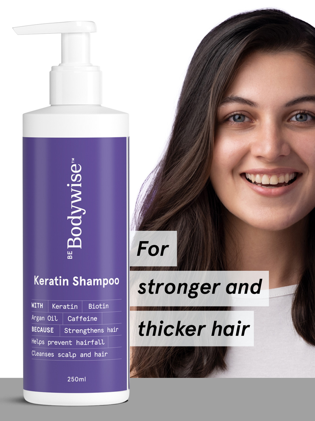 Buy Be Bodywise Hair Fall Control Shampoo With Keratin 250ml - Shampoo ...