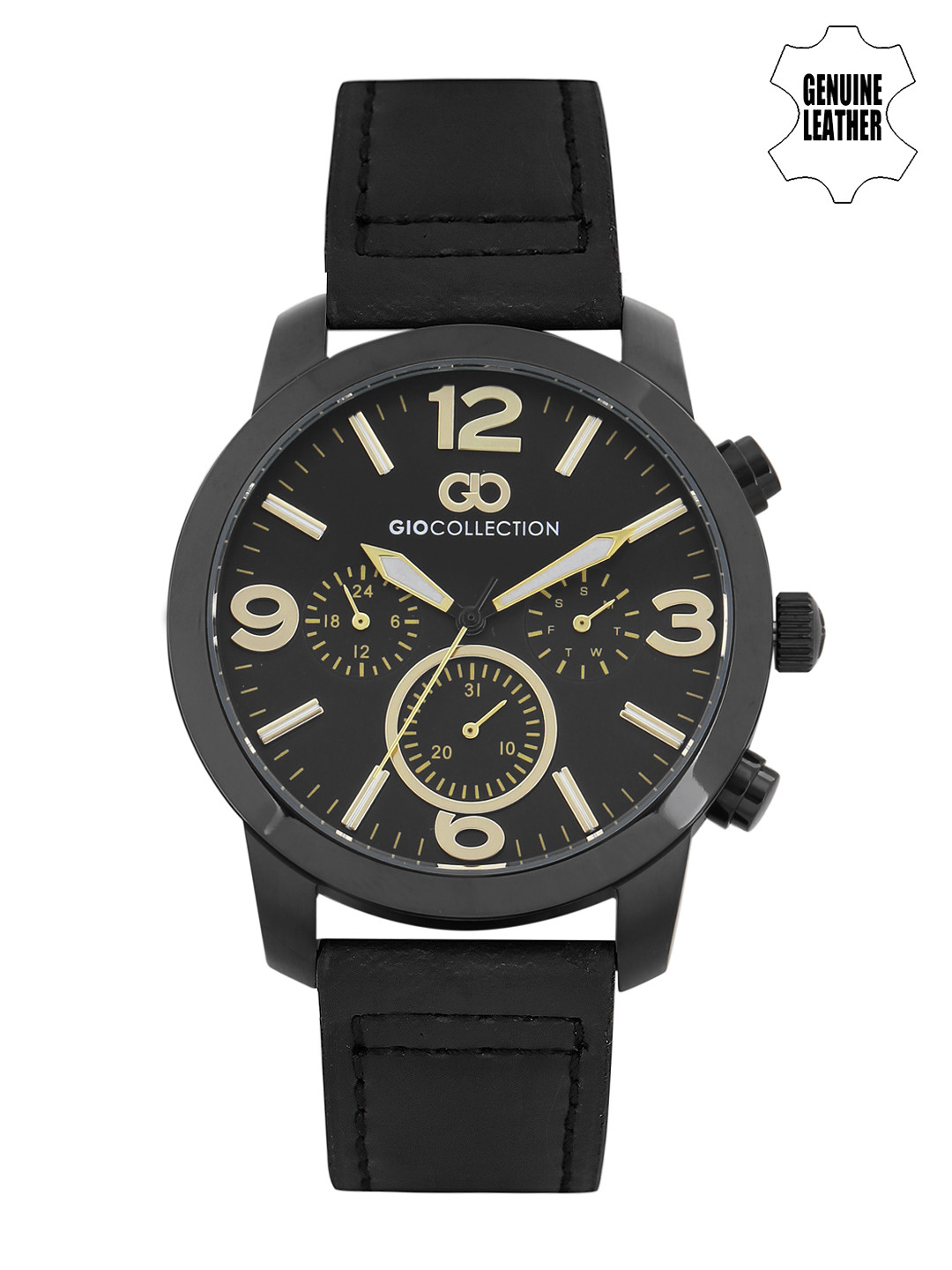 Buy GIO COLLECTION Men Black Dial Watch G1009 04 - Watches for Men ...
