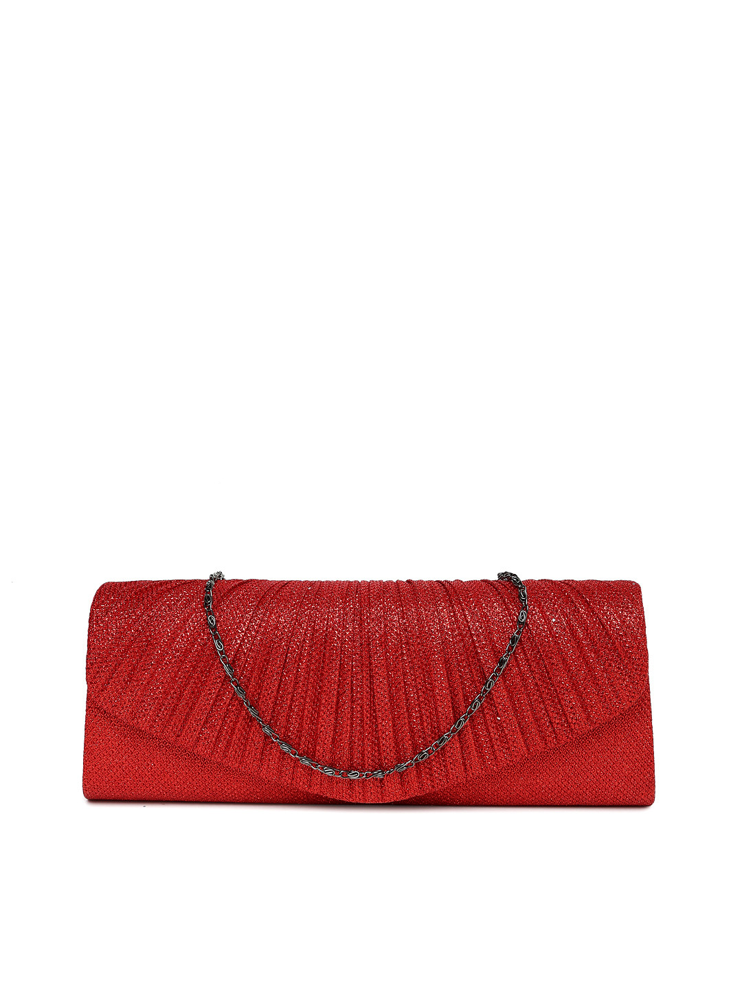 Buy DressBerry Red Shimmery Clutch - Clutches for Women 1459536 | Myntra