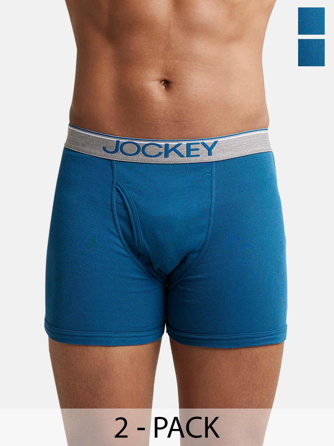 Buy Pack Of 2 Super Combed Cotton Rib Boxer Trunk With Ultrasoft And ...