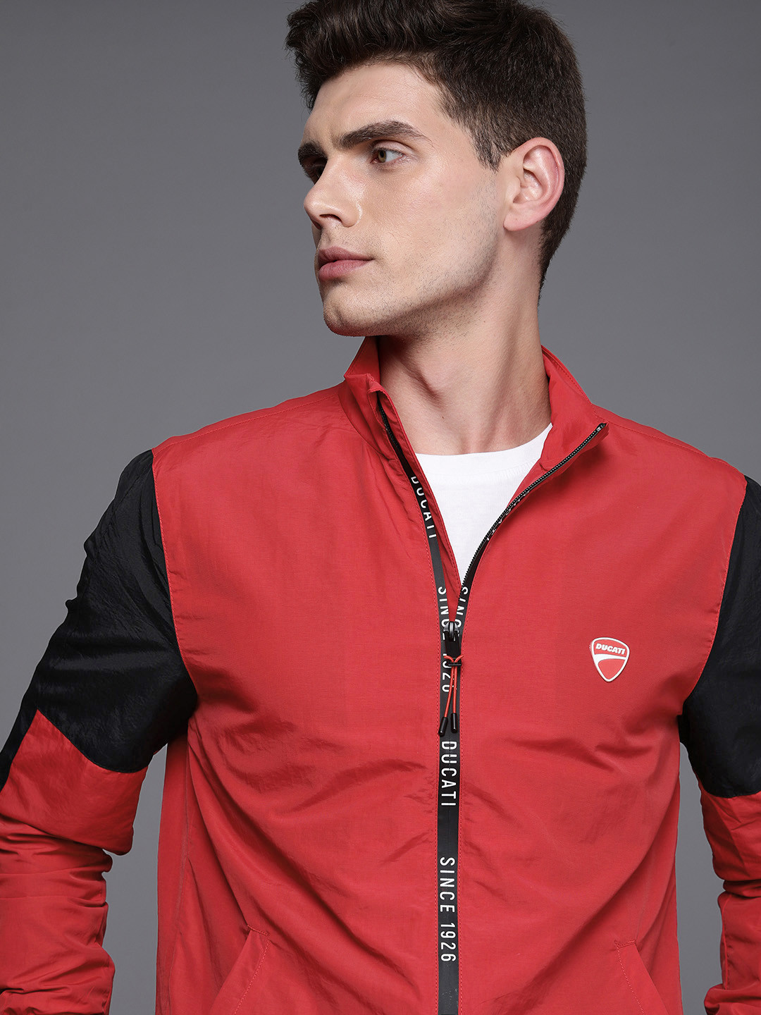 Buy Ducati Men Red Windcheater Bomber Jacket - Jackets for Men 14601030 ...
