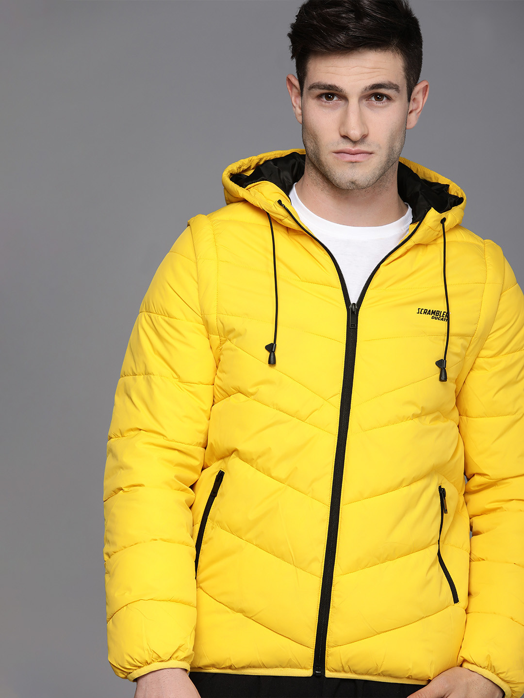 Buy Ducati Men Yellow Solid Padded Jacket - Jackets for Men 14601084 ...