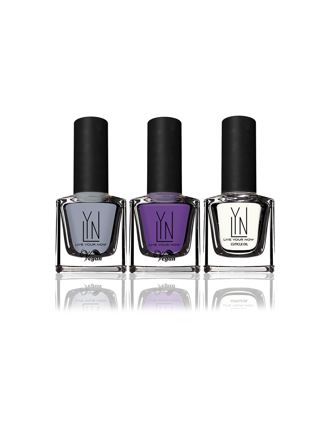 Buy LYN LIVE YOUR NOW Set Of 3 Fast Dry Non Toxic Nail Lacquer With ...