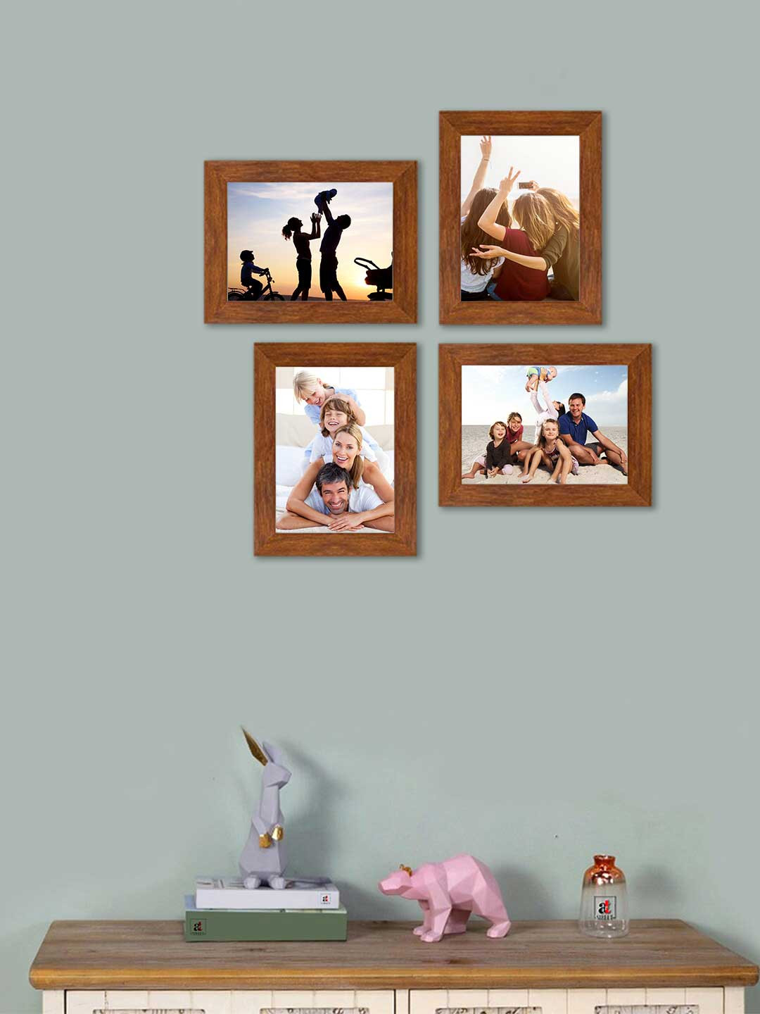 Buy Art Street Set Of 4 MDF Wall Photo Frames - Photo Frames for Unisex ...