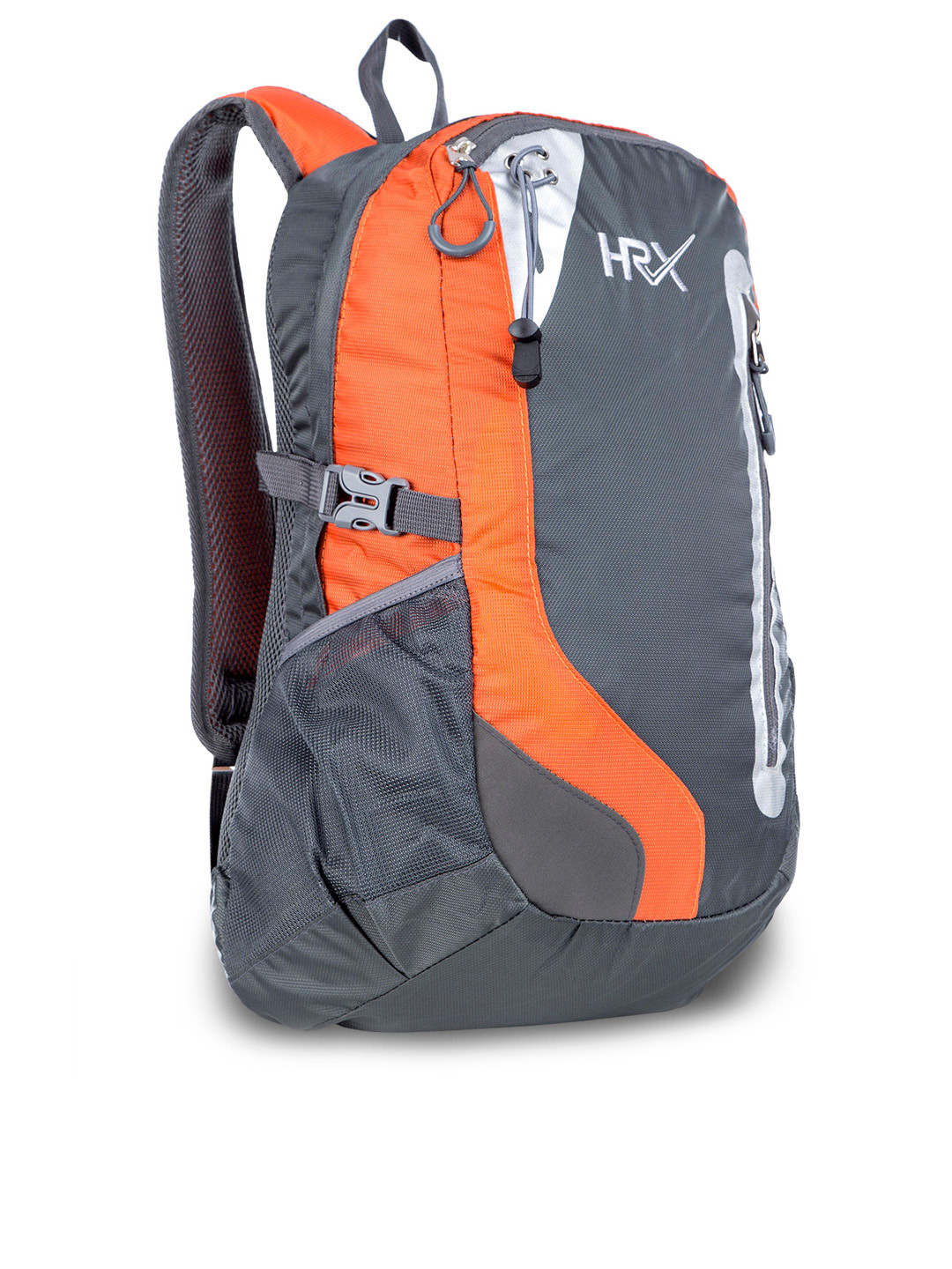 Buy HRX By Hrithik Roshan Men Grey & Orange Backpack - Backpacks for ...