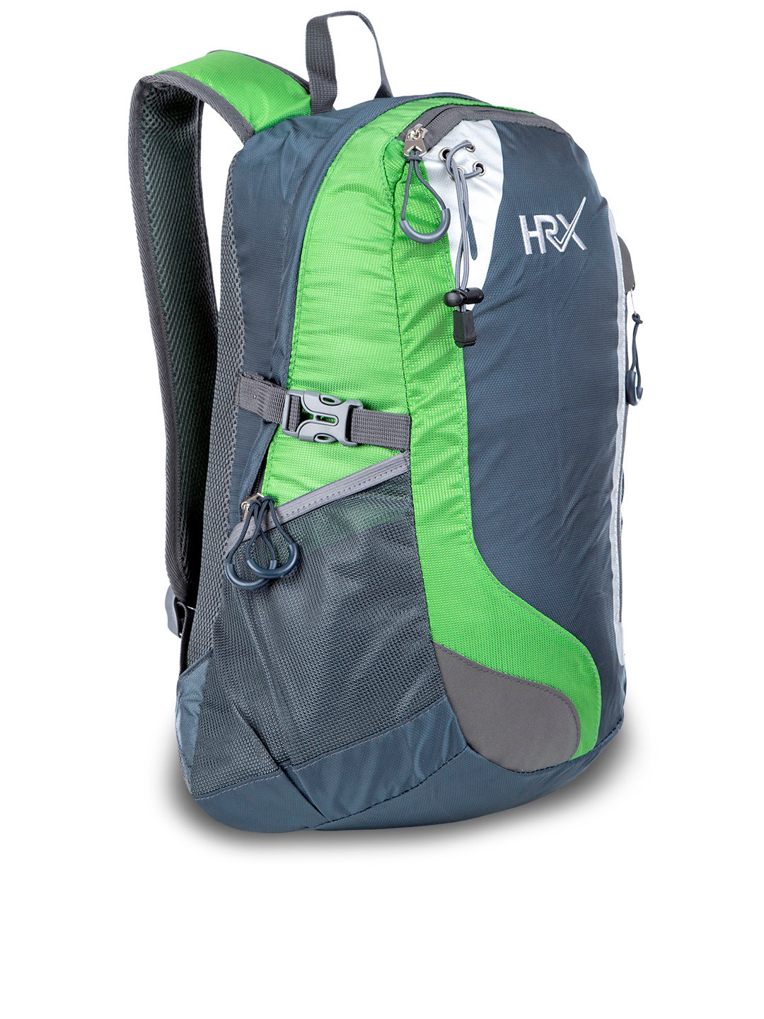 Buy HRX By Hrithik Roshan Men Grey & Green Backpack - Backpacks for Men ...