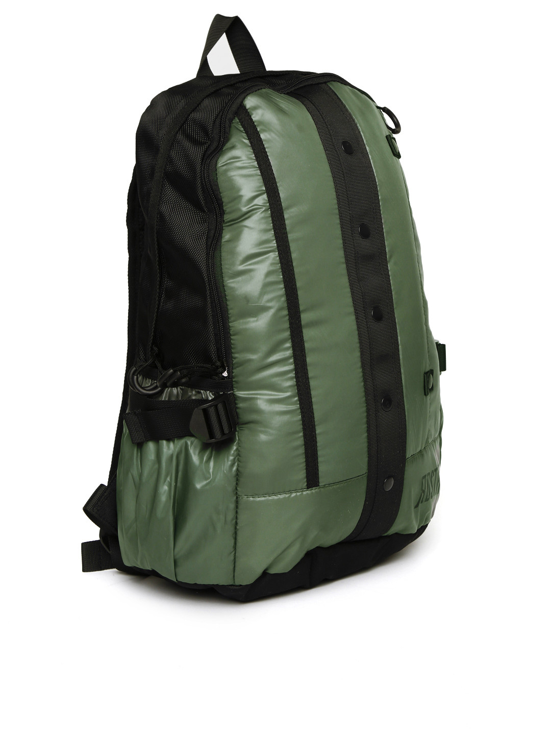 Buy Roadster Men Olive Green & Black Colourblocked Backpack - Backpacks ...