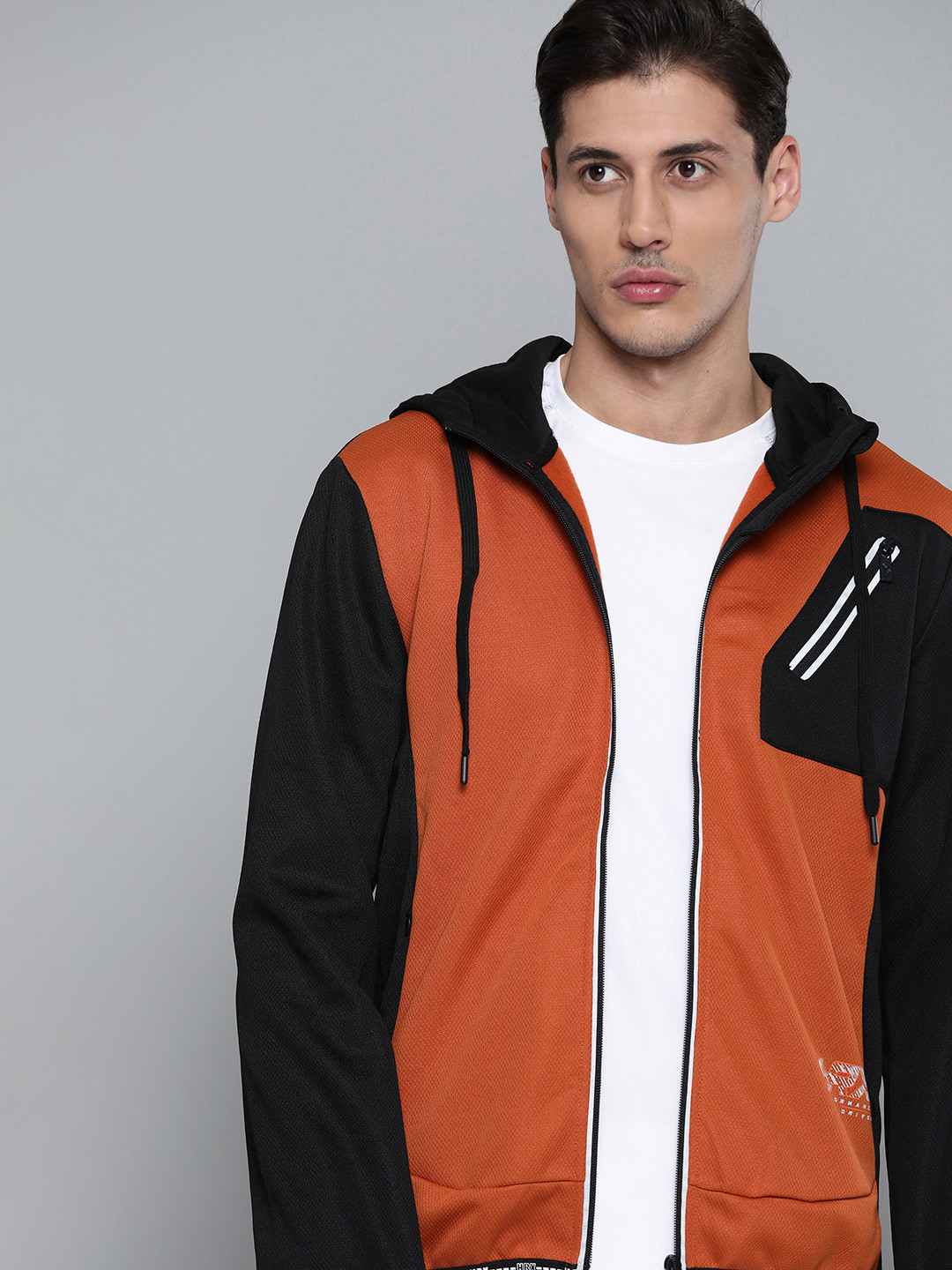 Buy HRX By Hrithik Roshan Training Men Rust Orange & Jet Black Rapid ...