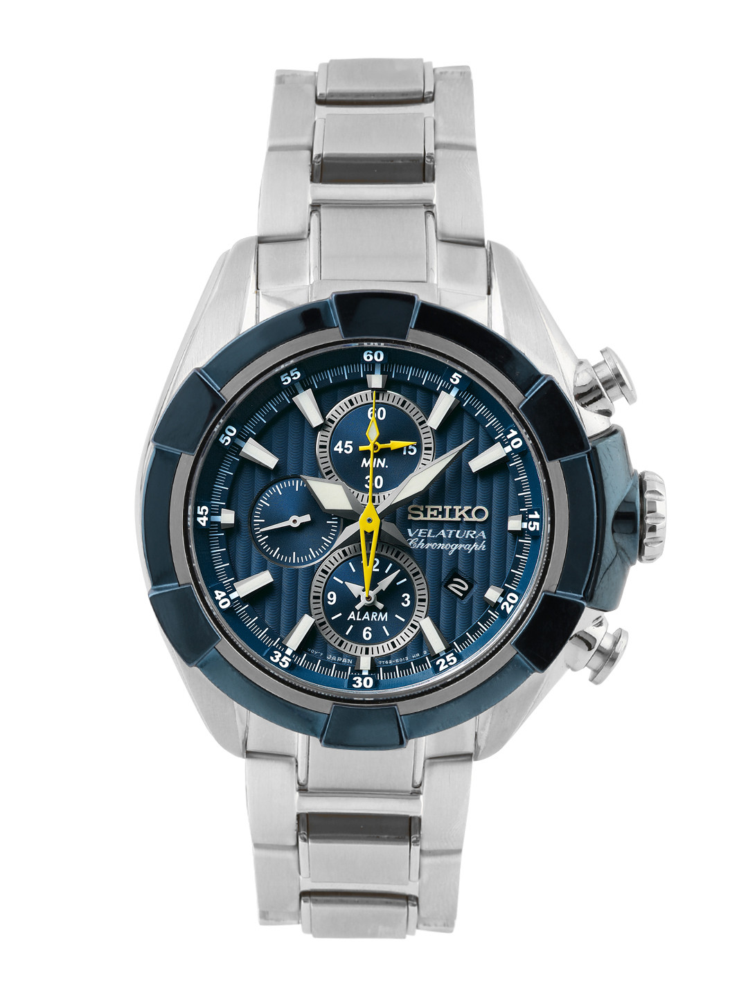 Buy SEIKO Velatura Men Blue Chronograph Dial Watch SNAF41P1 - Watches ...