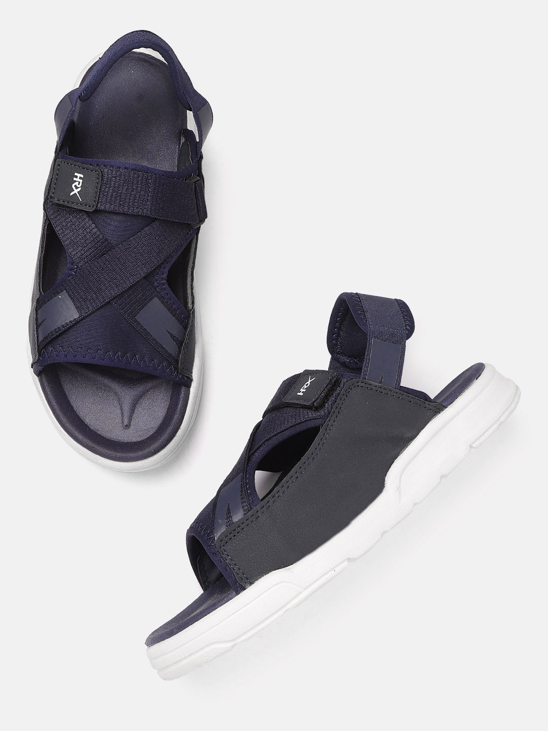 Buy HRX By Hrithik Roshan Mens Navy Blue Sports Sandal - Sports Sandals ...