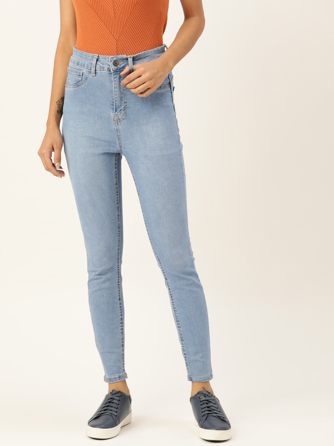 Buy Malachi Women Blue Skinny Fit High Rise Stretchable Jeans - Jeans ...