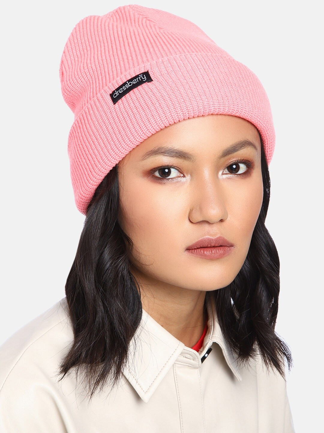 Buy DressBerry Women Pink Beanie - Caps for Women 14685884 | Myntra