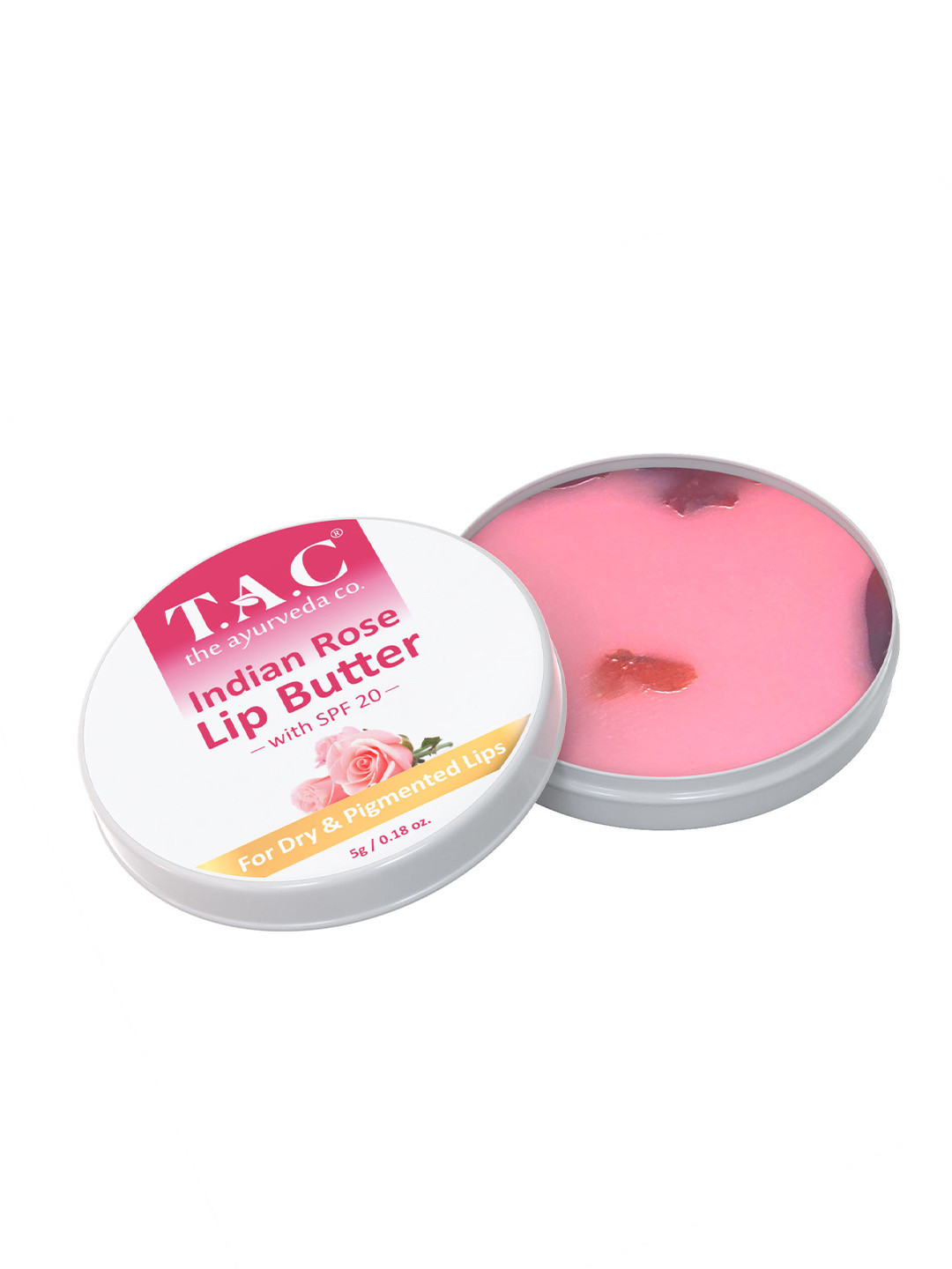Buy TAC The Ayurveda Co. Rose Petal Lip Balm For Dark, Dry & Chapped ...