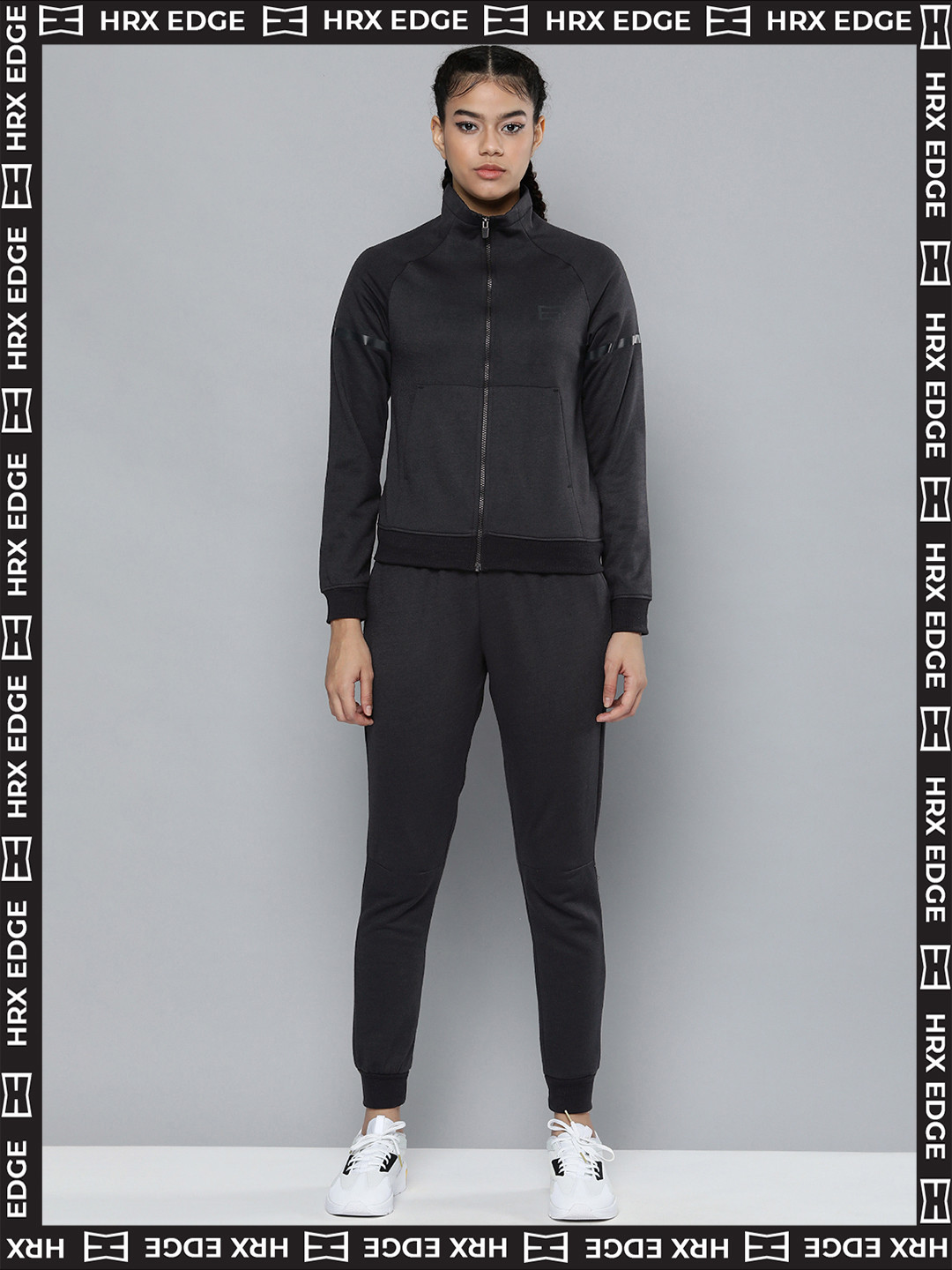 Buy HRX By Hrithik Roshan EDGE Lifestyle Women Anthracite Rapid Dry ...