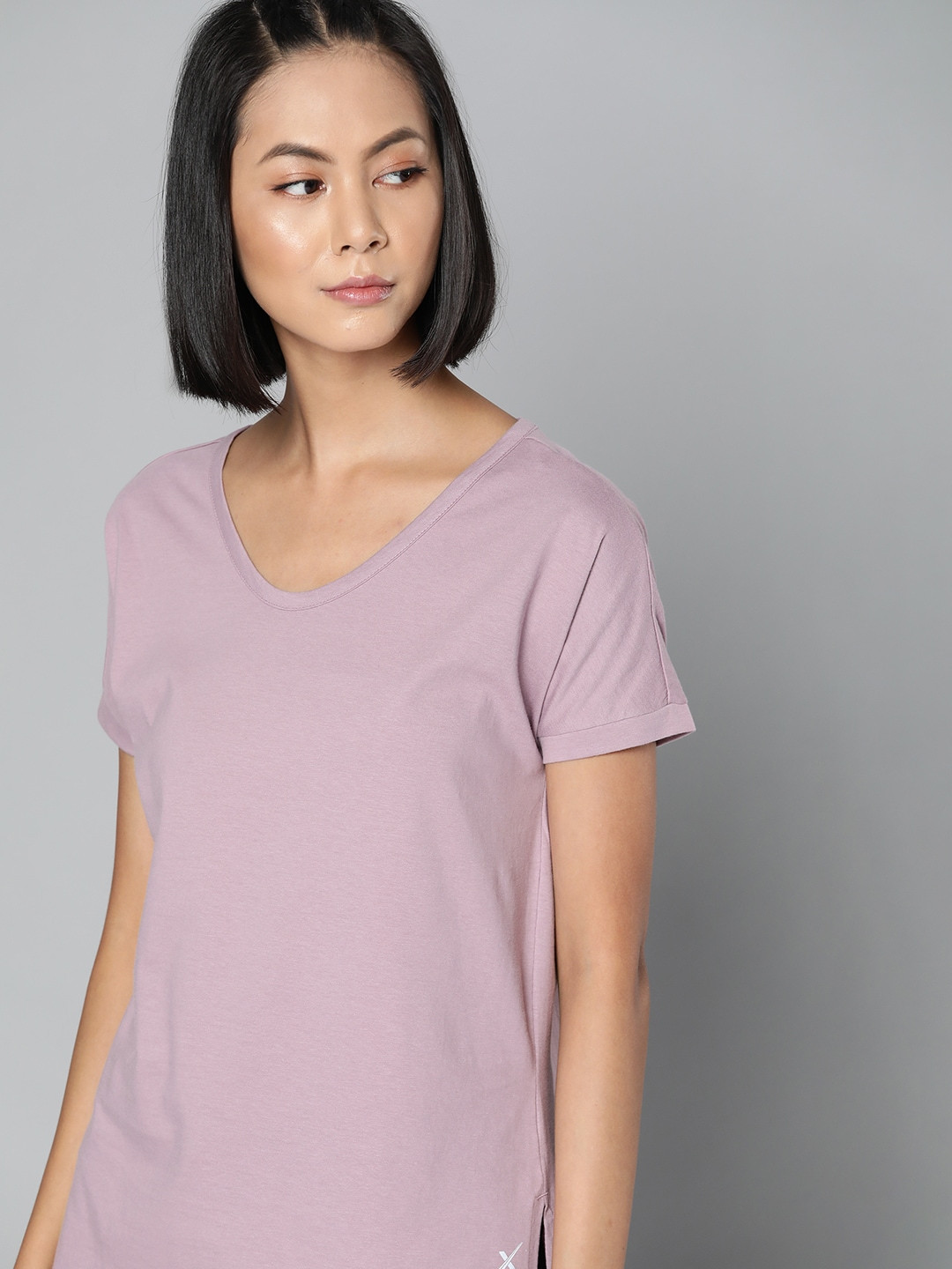 Buy HRX By Hrithik Roshan Yoga Women Elder Berry Organic Cotton Rapid ...