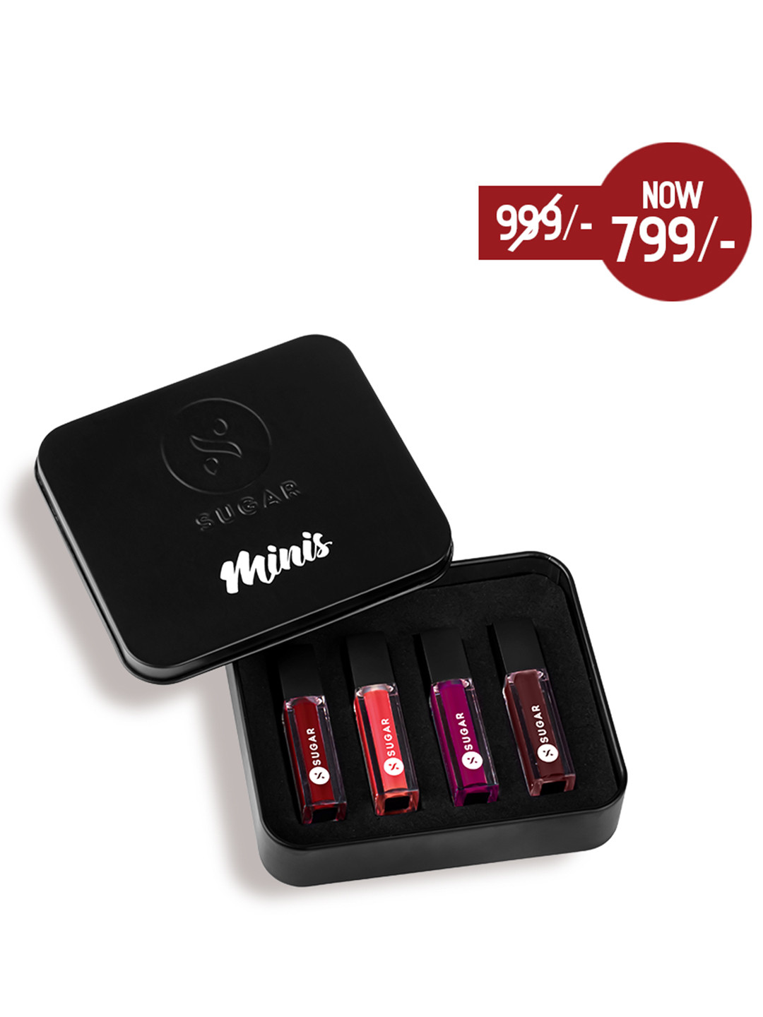 Buy SUGAR Set Of 4 Go Bold Mini Lipsticks 1.1 Ml Each Brazen Raisin 01 ...