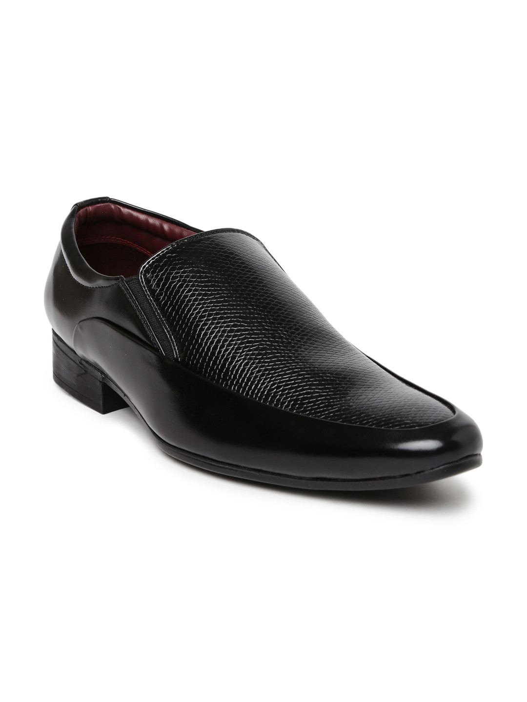 Buy Footin Men Black Semiformal Slip Ons - Formal Shoes for Men 1472580 ...