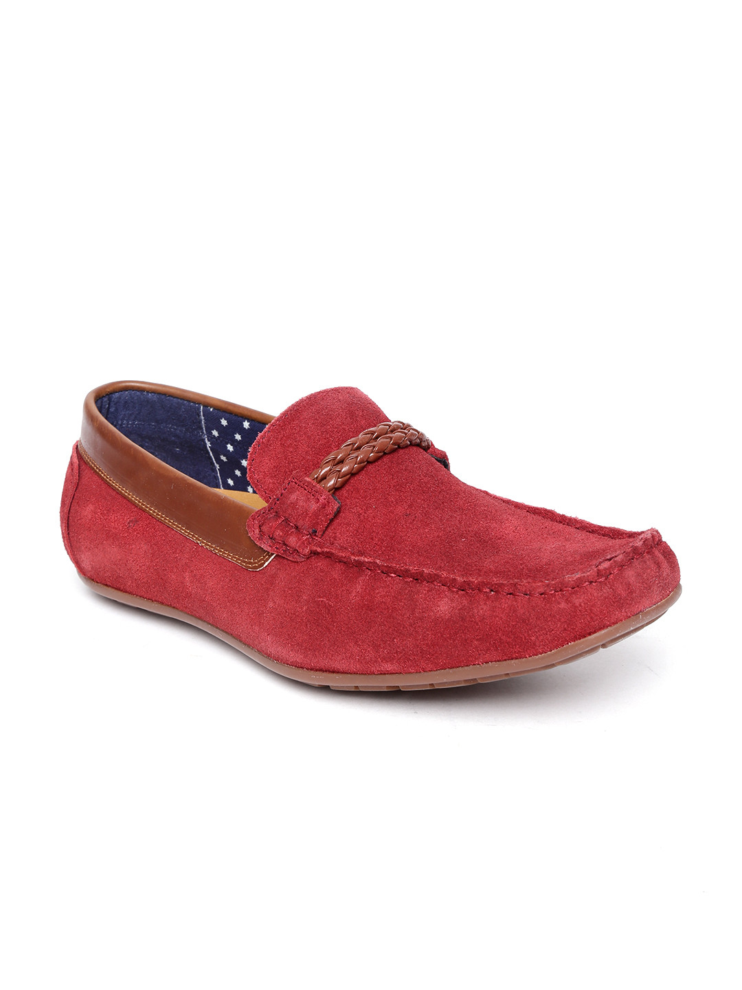 Buy Footin Men Maroon Loafers - Casual Shoes for Men 1472584 | Myntra