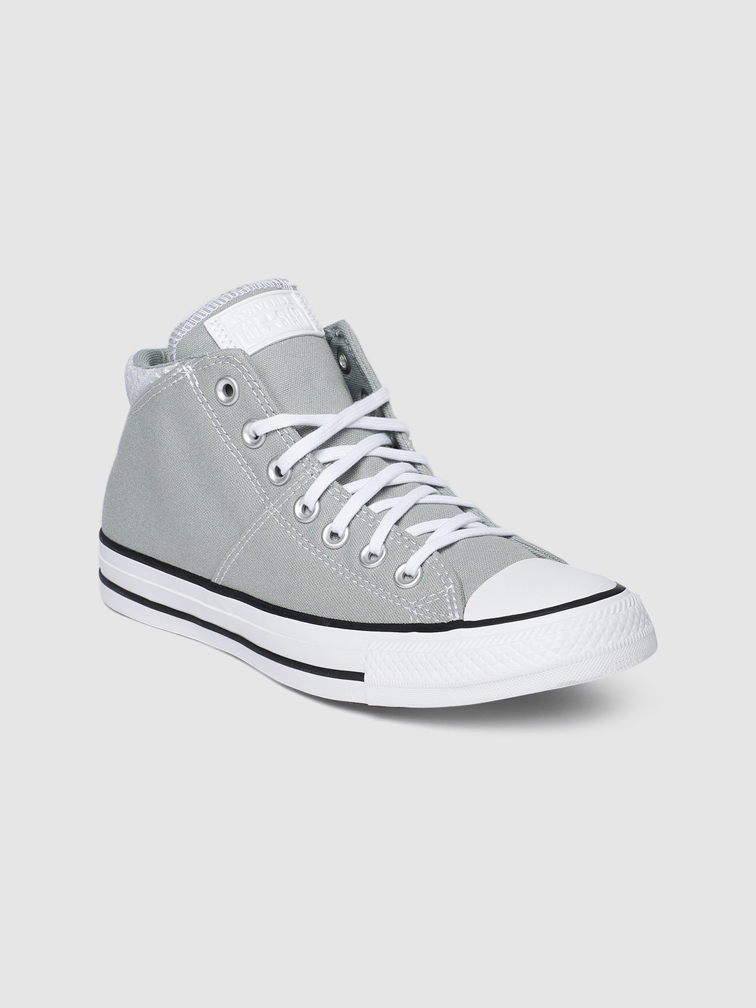 Buy Converse Women Grey Solid CTAS Madison Mid W/Backstay Sneakers ...