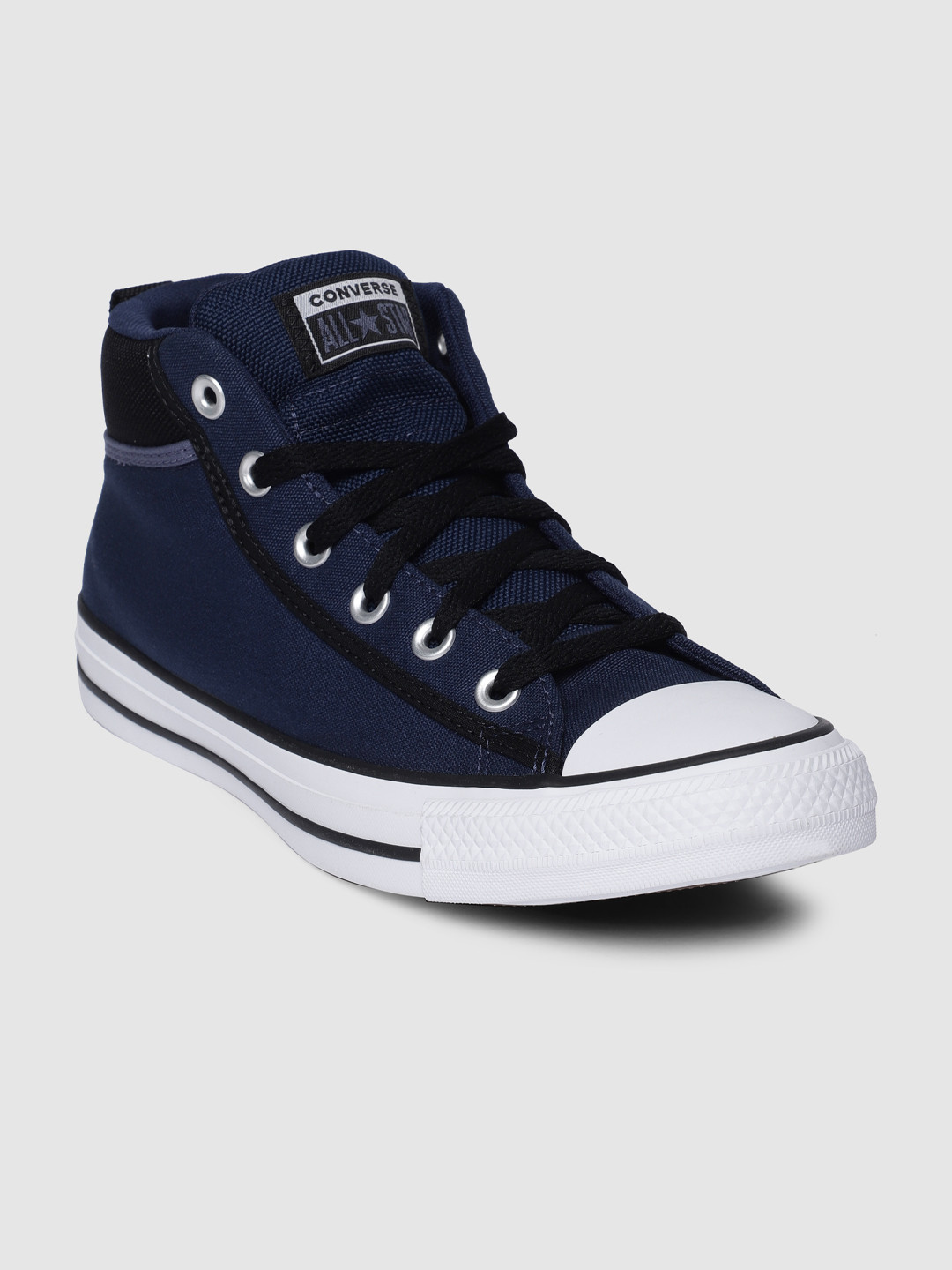 Buy Converse Men Navy Blue Solid Sneakers - Casual Shoes for Men ...