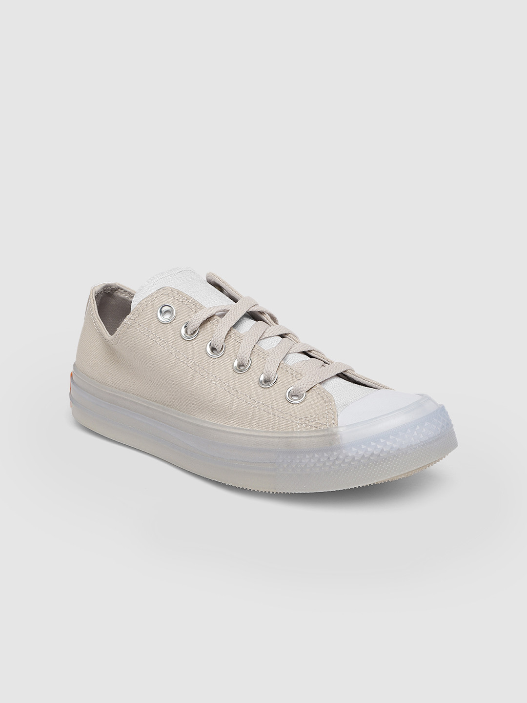 Buy Converse Men Beige & White Solid Regular Sneakers With Midsole ...