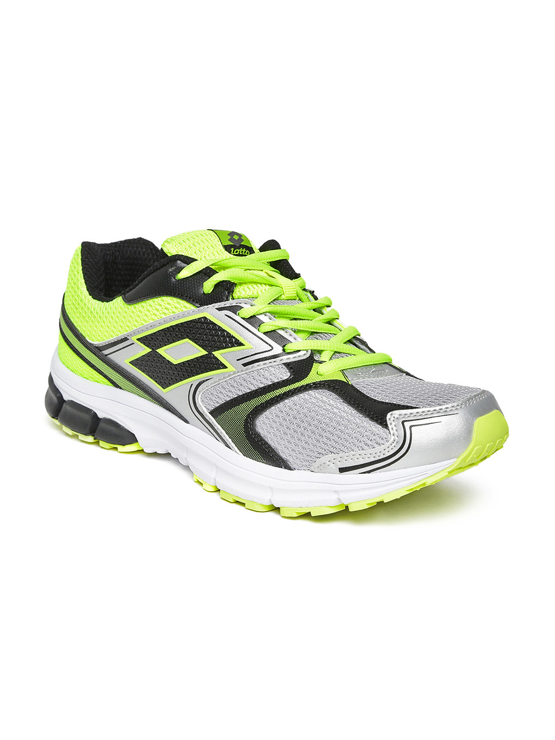 Buy Lotto Men Silver Toned Running Shoes - Sports Shoes for Men 1476549 ...