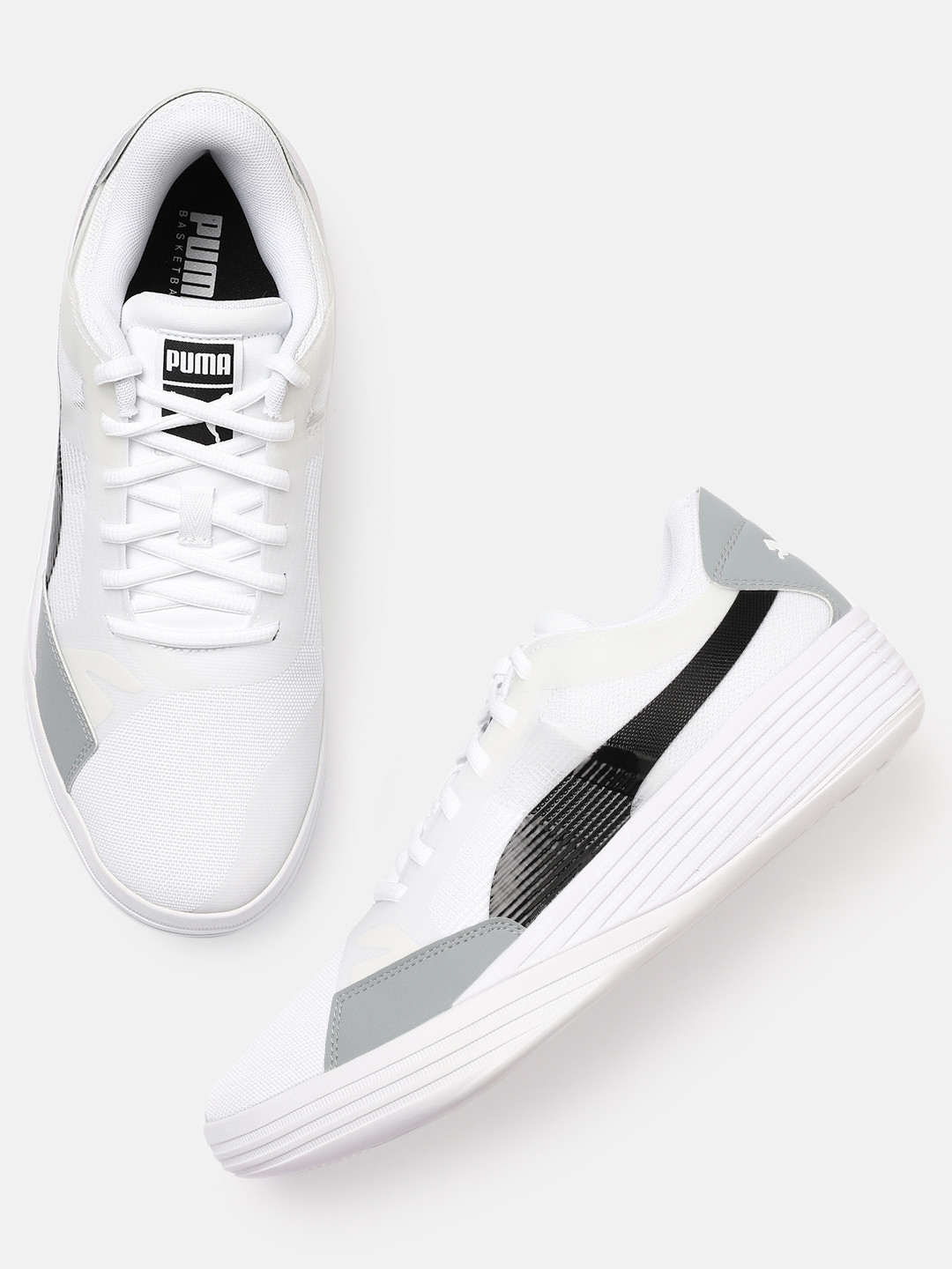 Buy PUMA Hoops Unisex White Clyde All Pro Team Basketball Shoes ...